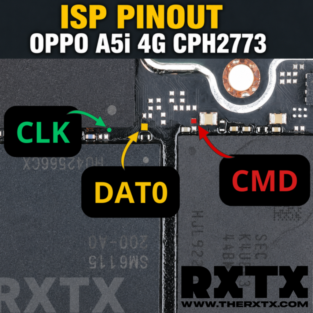 ISP Pinout OPPO A3X CPH2641 Lengkap – Solusi Unbrick - RXTX